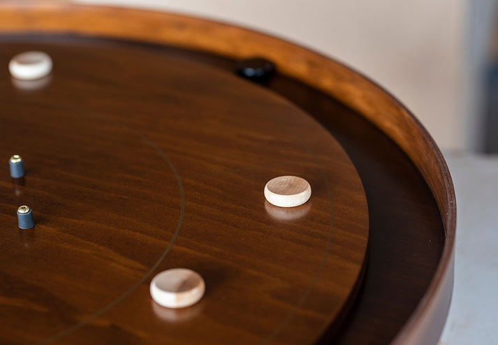 Muzzies "Two Tone Cherry" Crokinole Board – Muzzies Crokinole